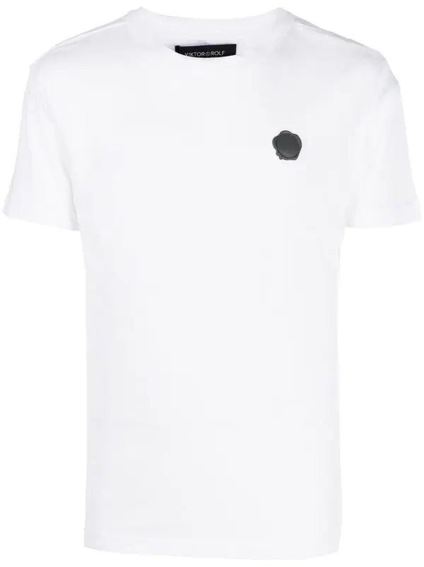 Viktor & Rolf Logo-patch Cotton-blend T-shirt