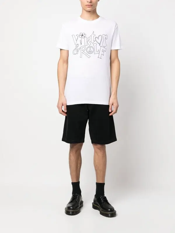 Viktor & Rolf Logo-print Cotton-blend T-shirt