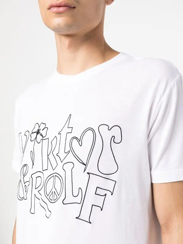 Viktor & Rolf Logo-print Cotton-blend T-shirt