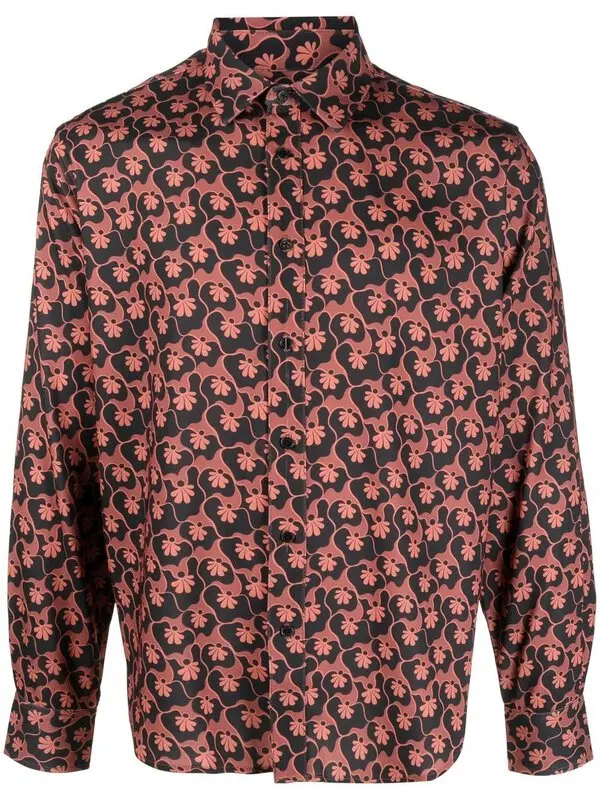 Viktor & Rolf Floral Pattern Shirt With French Collar
