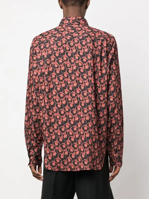 Viktor & Rolf Floral Pattern Shirt With French Collar