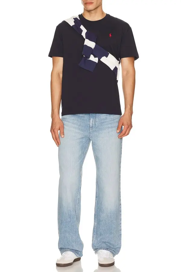 Polo Ralph Lauren Crewneck T-shirt In Blue - Ink