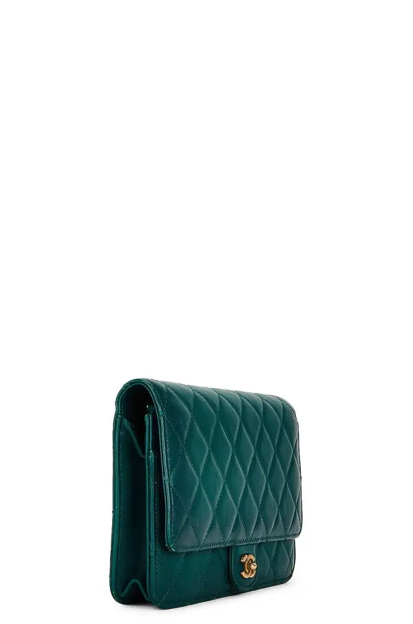 Chanel Lambskin Wallet On Chain In Dark