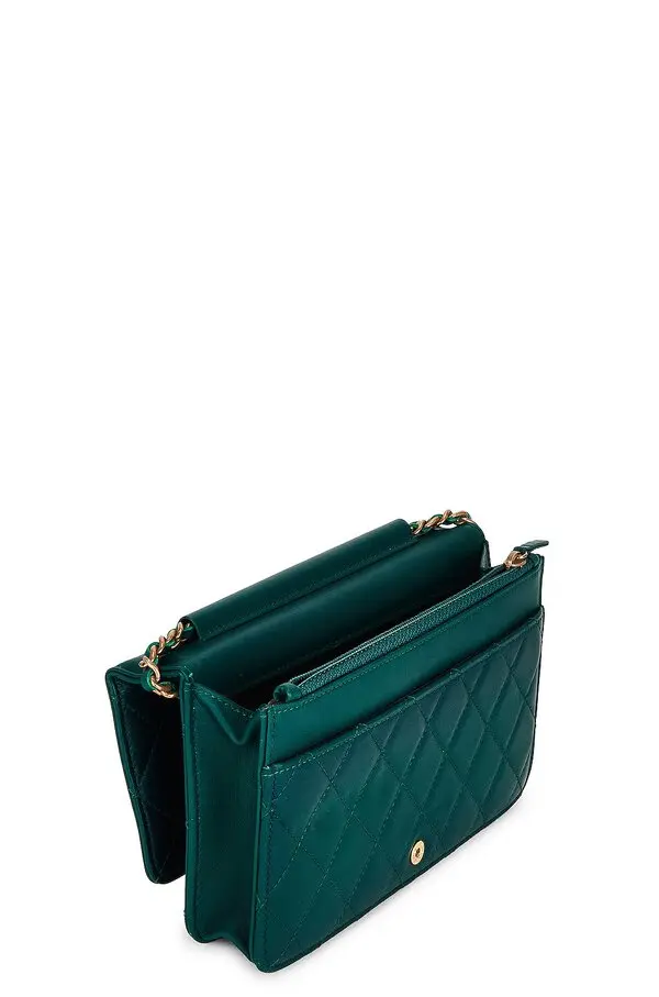Chanel Lambskin Wallet On Chain In Dark