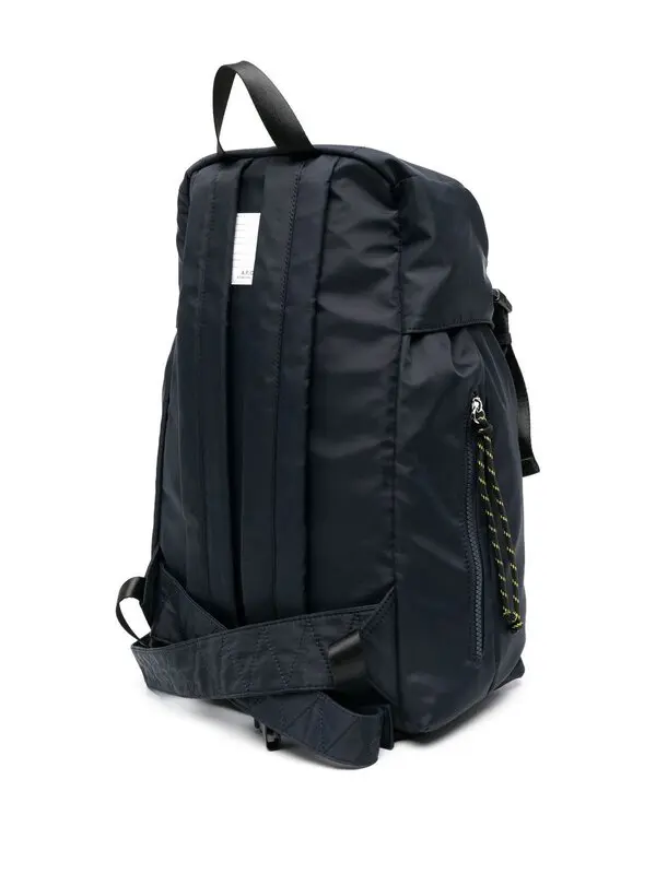 A.p.c. Treck Logo-patch Backpack - Blue