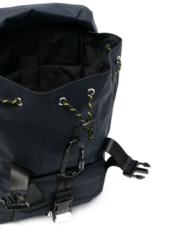 A.p.c. Treck Logo-patch Backpack - Blue