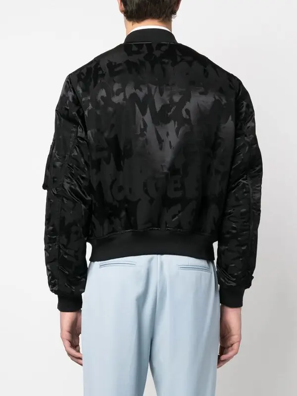 Alexander McQueen Logo-print Bomber Jacket