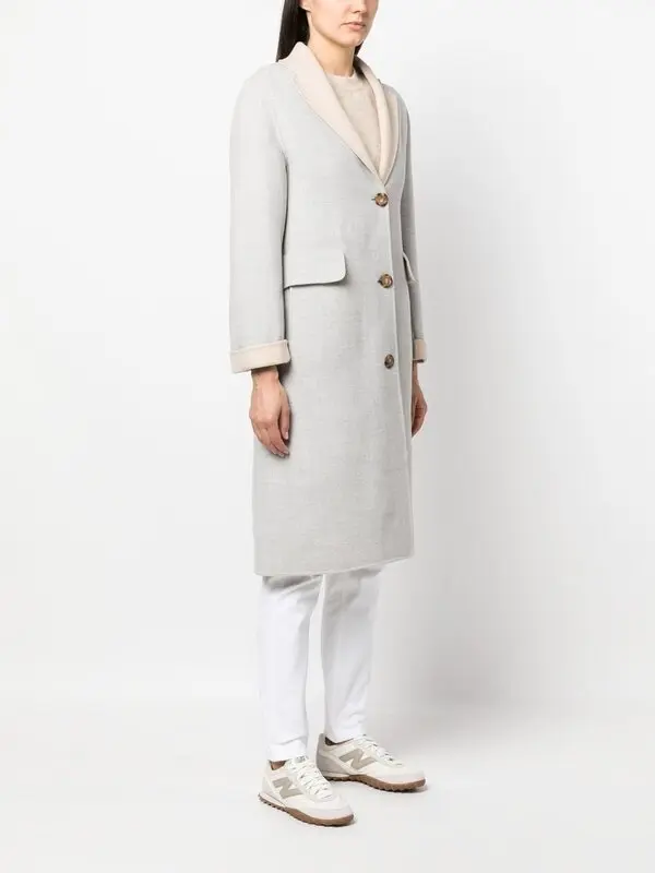 Eleventy Two-tone Wool Coat