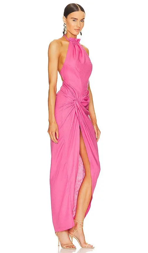 OW Isla Dress In Fuchsia