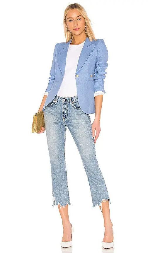 Smythe Classic Duchess Blazer - Periwinkle