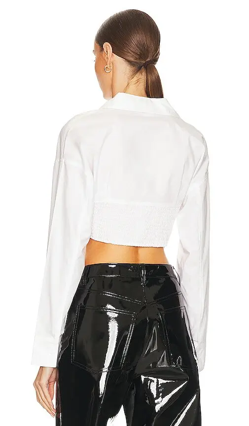 Steve Madden Stassi Cropped Corset Shirt