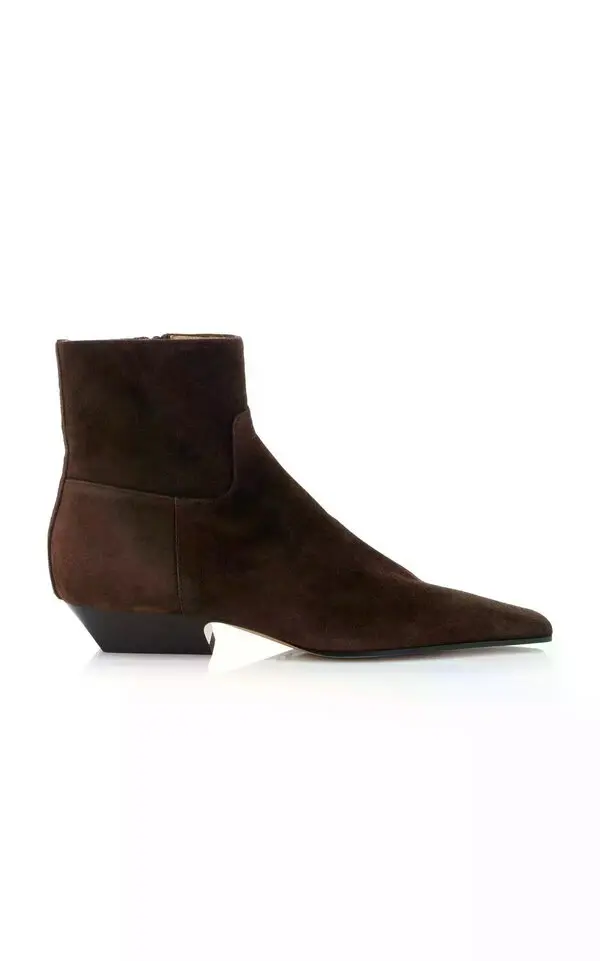 Khaite Marfa Suede Ankle Boots