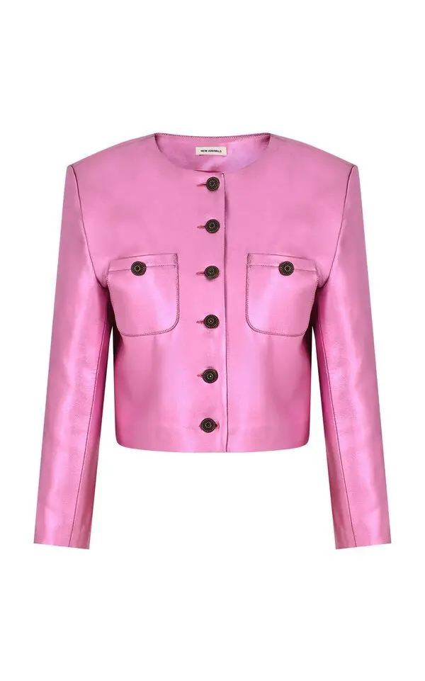 THE NEW ARRIVALS ILKYAZ OZEL Loulou Pamela Jacket - Pink