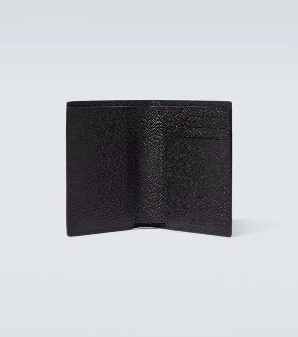 Saint Laurent Logo Leather Wallet - Black