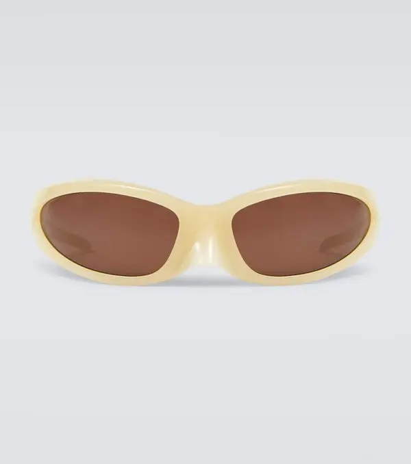 Balenciaga Oval Sunglasses - Yellow