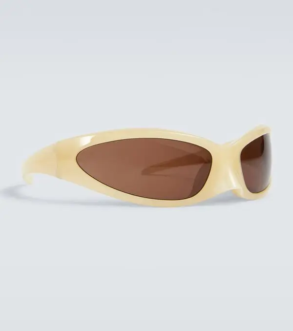 Balenciaga Oval Sunglasses - Yellow