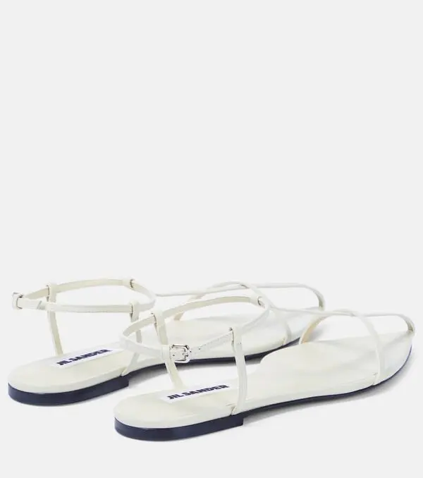 JIL SANDER Leather Thong Sandals
