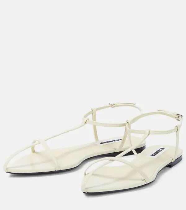 JIL SANDER Leather Thong Sandals