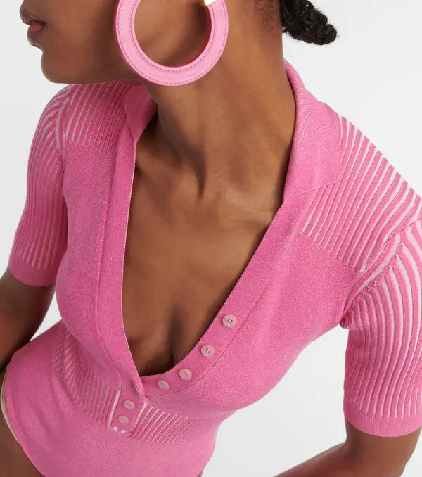 Jacquemus Le Body Yauco Bodysuit - Pink