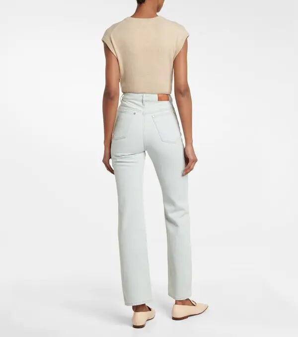 JOSEPH Fulham High-rise Straight Jeans