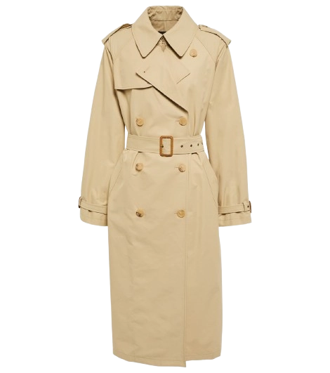 NILI LOTAN Tanner Cotton-blend Trench Coat - Beige