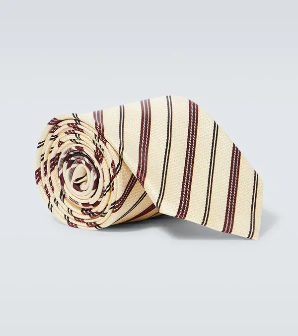 Dries Van Noten Printed Neck Tie - Multicoloured