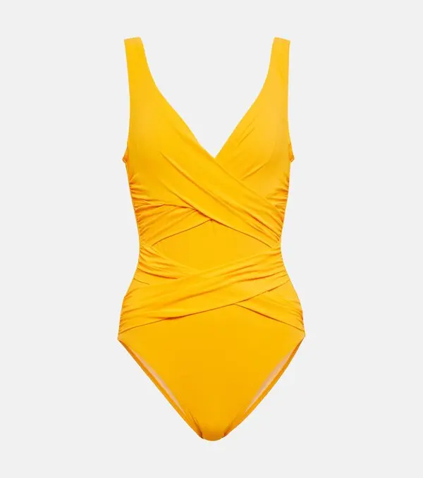 KARLA COLLETTO Ruched Swimsuit - Yellow