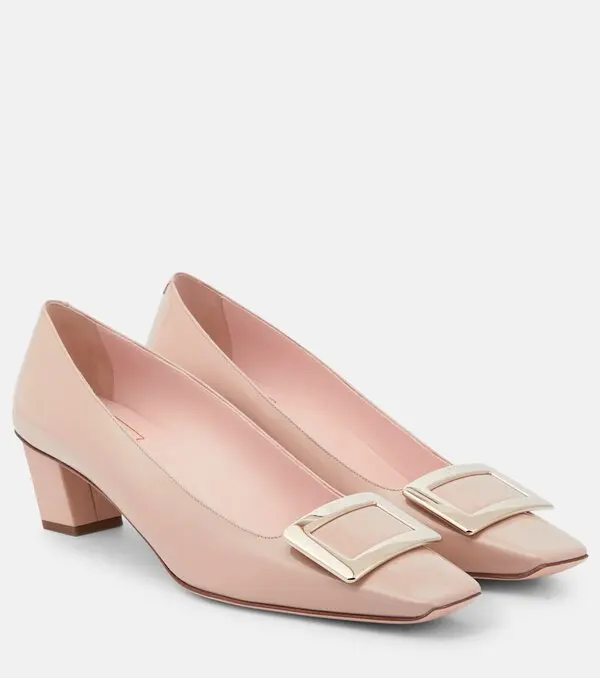 ROGER VIVIER Belle Vivier Patent Leather Pumps - Pink