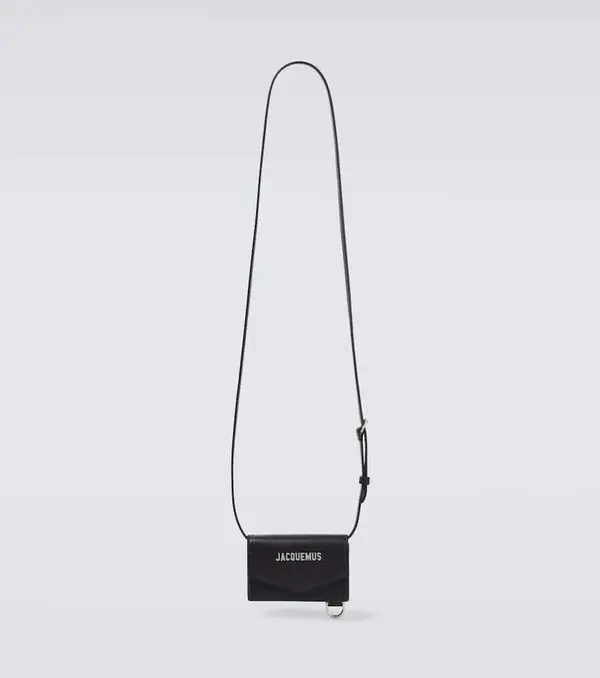 Jacquemus Le Porte Azur Leather Crossbody Bag - Black