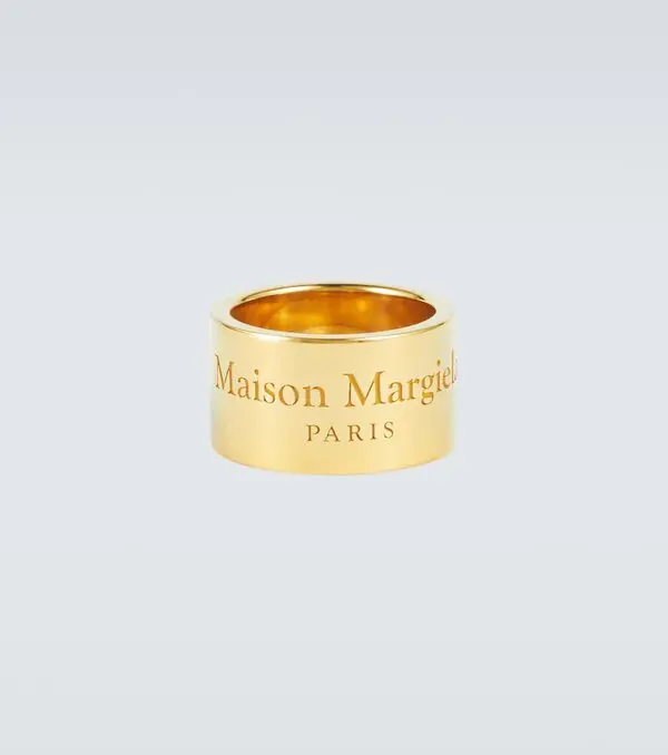 MAISON MARGIELA Logo Band Ring - Gold