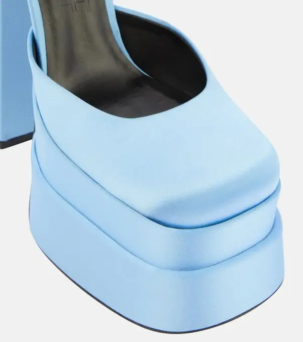 Versace Medusa Aevitas Platform Pumps - Blue