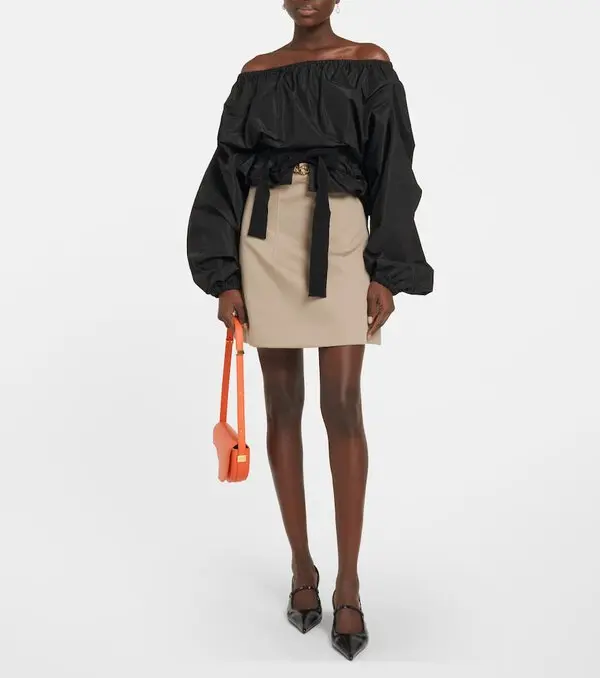 PATOU Cotton Mini Skirt