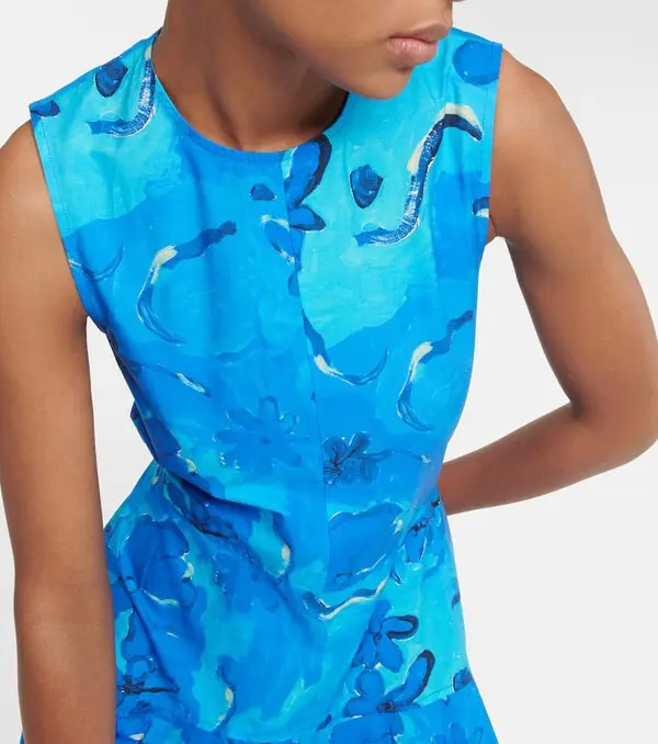 Marni Printed Cotton Midi Dress