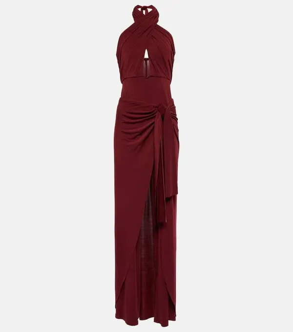 Johanna Ortiz Submerged Jersey Jumpsuit - Red