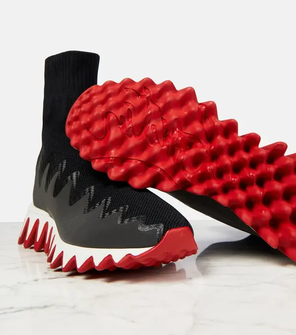 Christian Louboutin Sharky Sock Sneakers - Black | Editorialist display picture 2