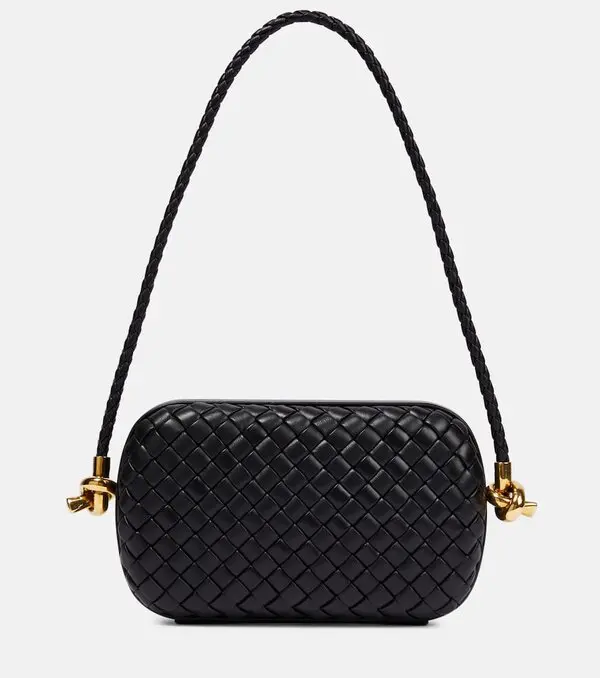 Bottega Veneta Knot On Strap Leather Shoulder Bag