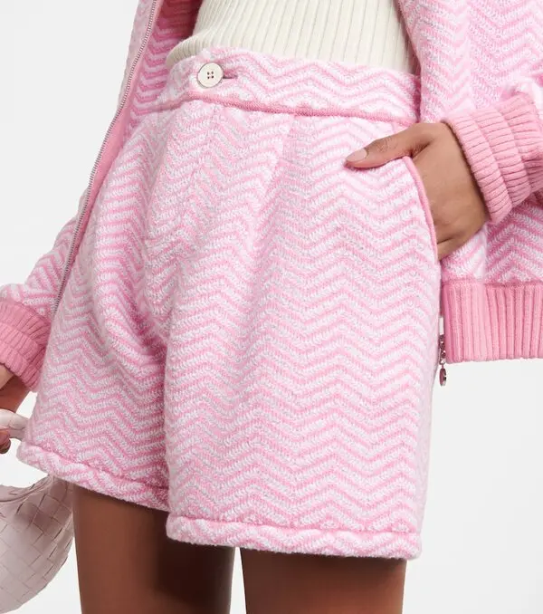 BARRIE Cashmere And Cotton-blend Bouclé Shorts