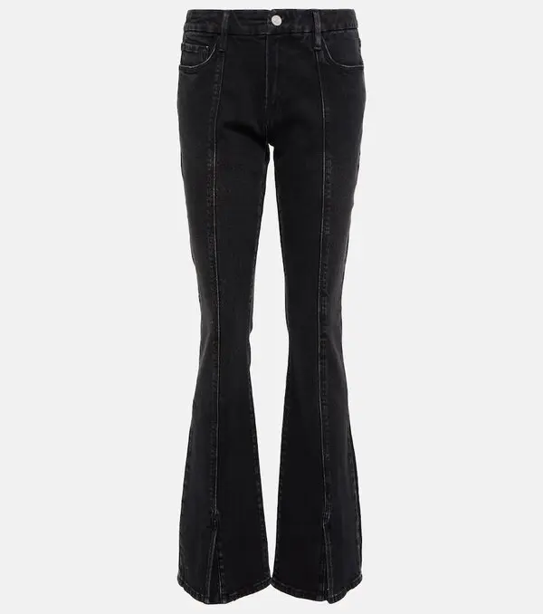 FRAME High-rise Skinny Jeans - Black