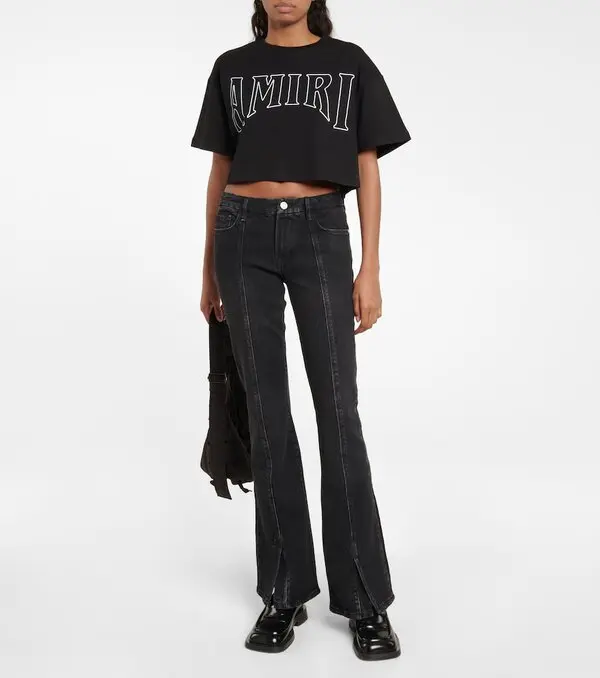 FRAME High-rise Skinny Jeans - Black