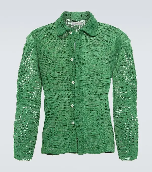 BODE Crochet Cotton Overshirt