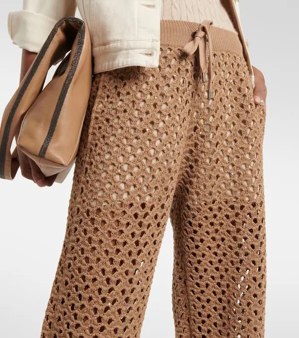 Brunello Cucinelli Cotton, Linen, And Silk Sweatpants