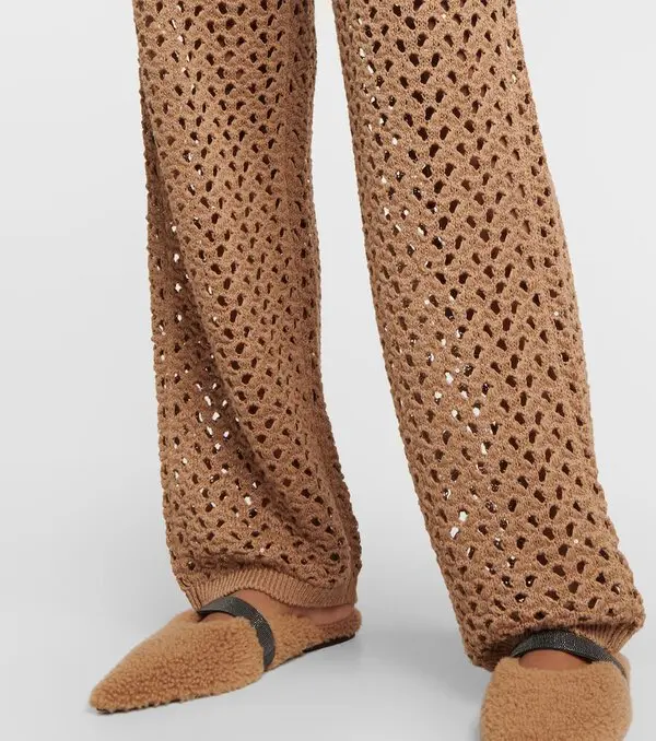 Brunello Cucinelli Cotton, Linen, And Silk Sweatpants