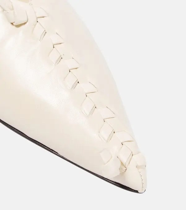 JIL SANDER Leather Ballet Flats