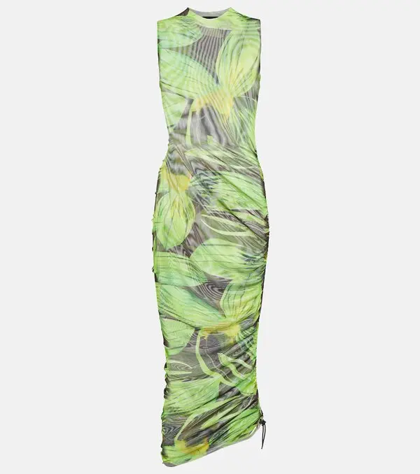 LOUISA BALLOU Heatwave Printed Midi Dress - Multicoloured
