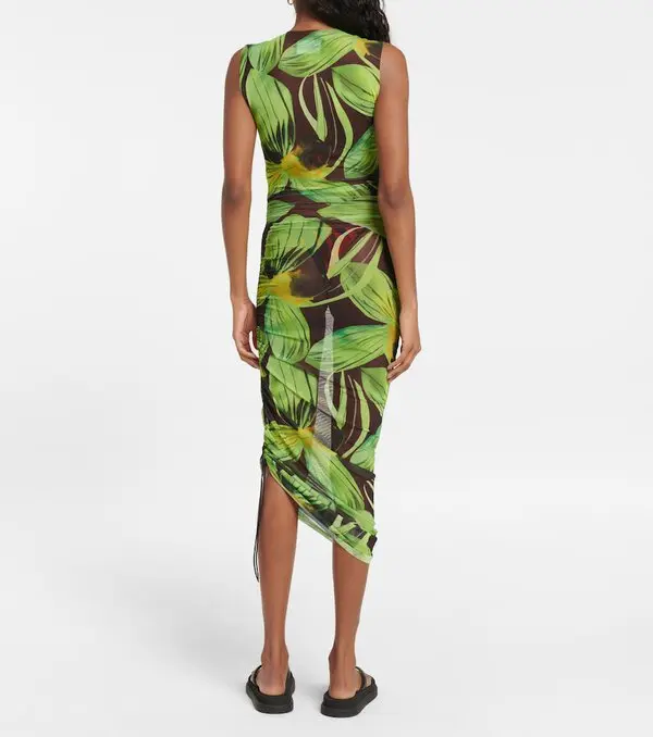LOUISA BALLOU Heatwave Printed Midi Dress - Multicoloured