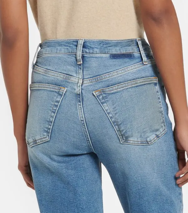 RE/DONE 70s High-rise Wide Leg Jeans - Blue