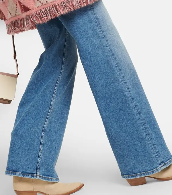 RE/DONE 70s High-rise Wide Leg Jeans - Blue