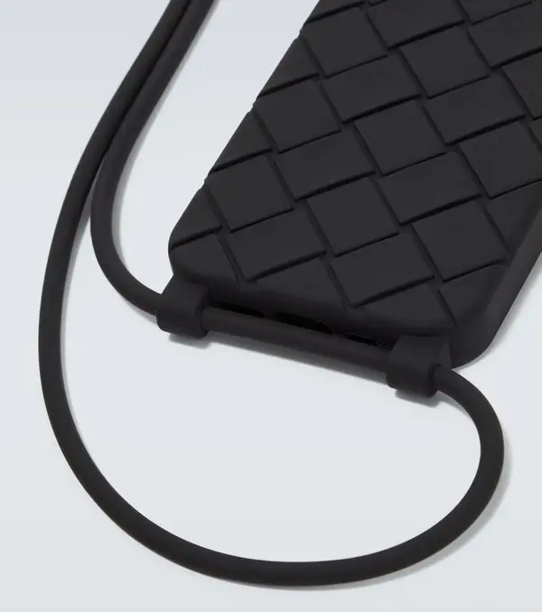 Bottega Veneta Iphone 13 Pro Phone Case On Strap - Black