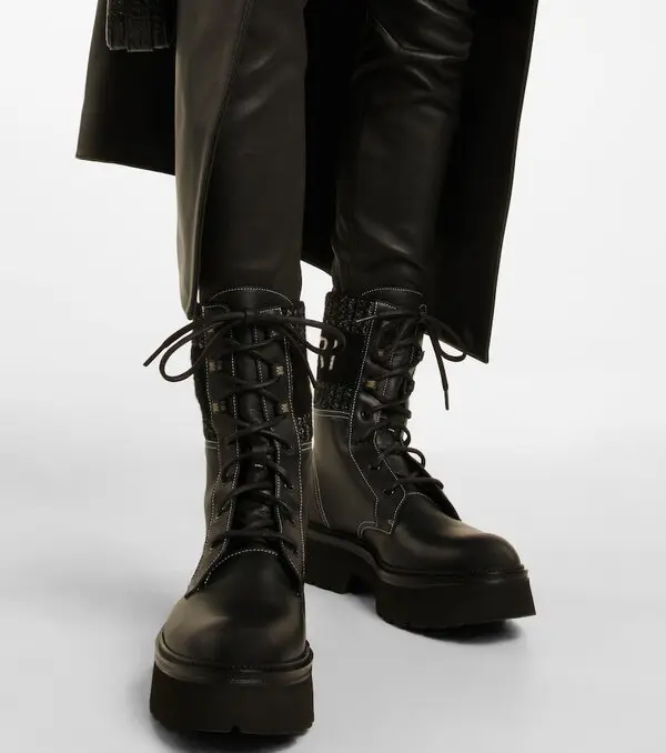 Amiri Leather Lace-up Boots