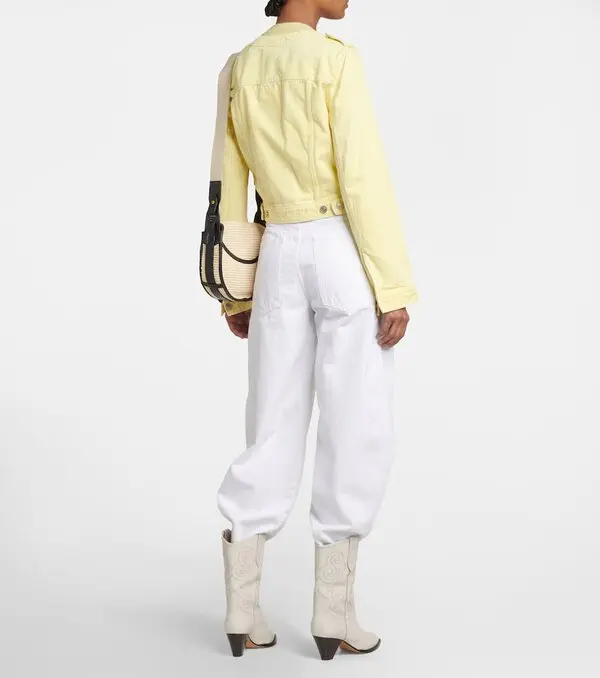 Isabel Marant Valene Cropped Denim Jacket